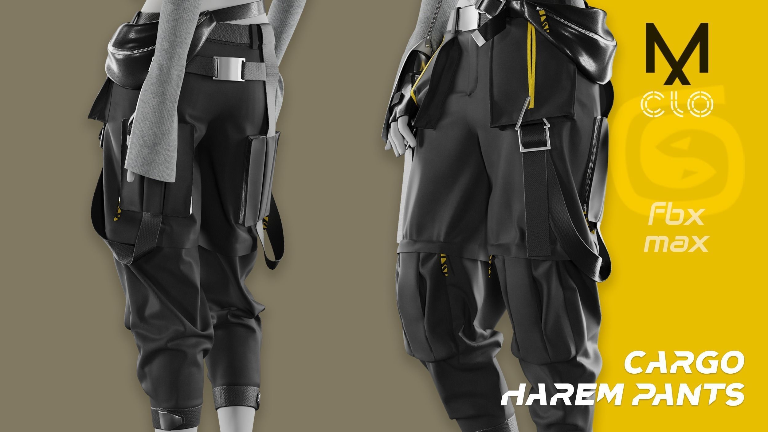 Women Street Wear Gang Style 3D model | CGTrader