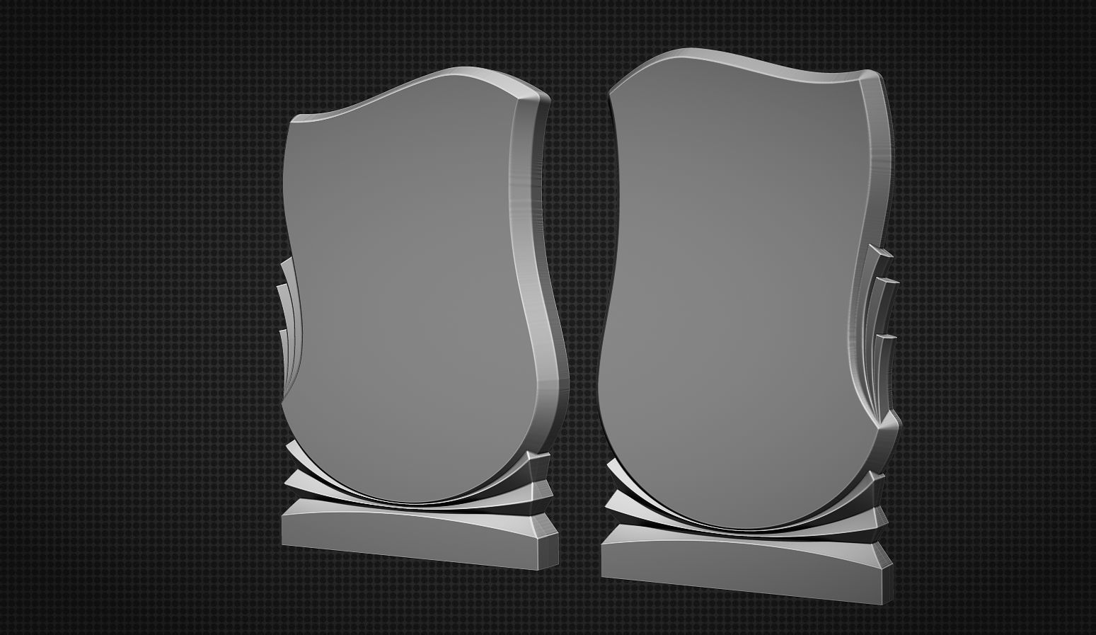 Memorial Tombstones 3D model 3D printable | CGTrader