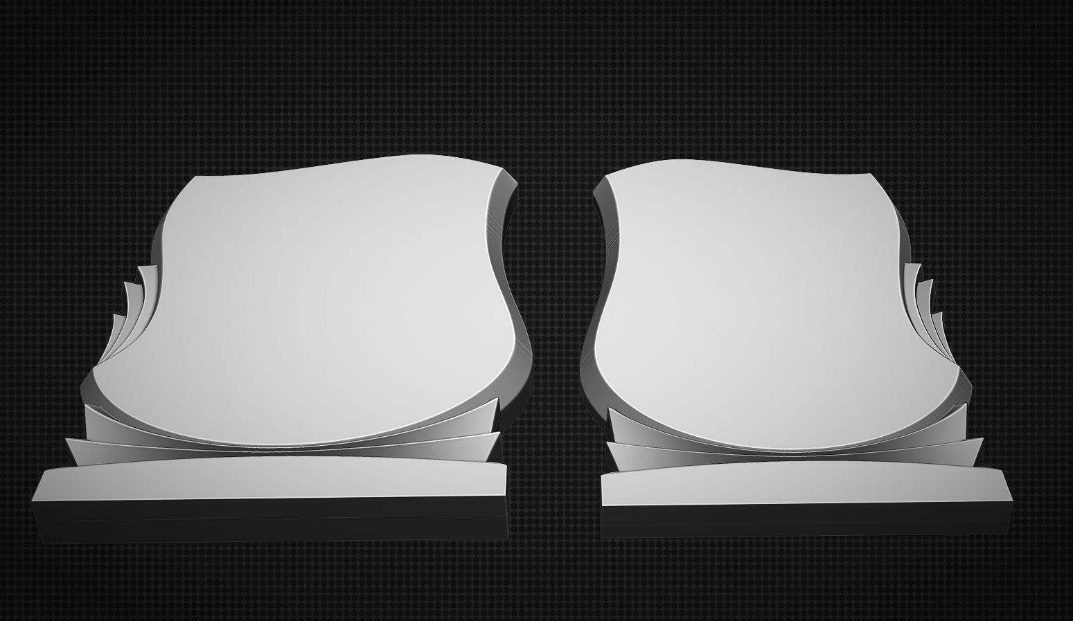 Memorial Tombstones 3D model 3D printable | CGTrader