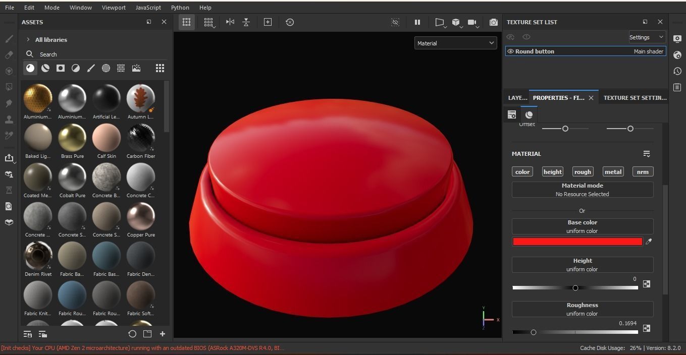 3D model Round button 3D Model VR / AR / low-poly | CGTrader