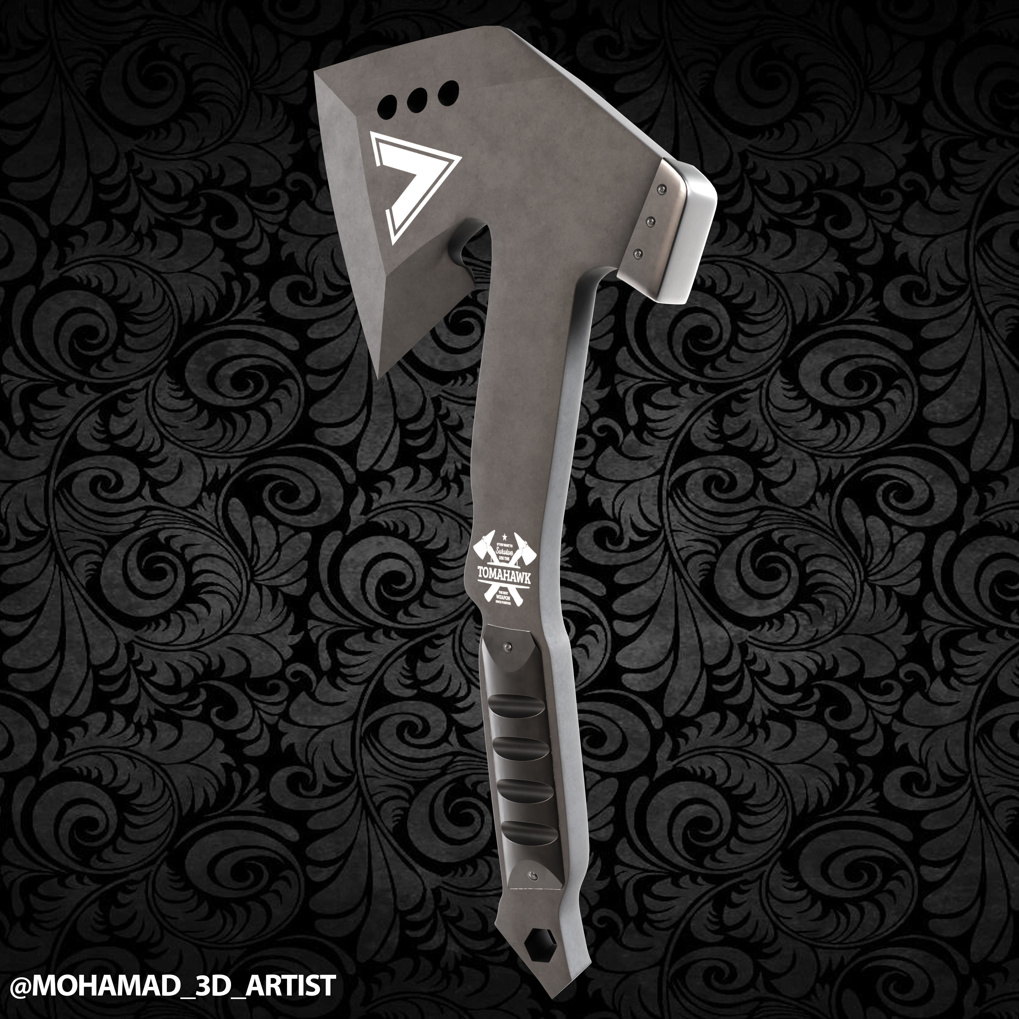 tactical axe free VR / AR / low-poly 3D model | CGTrader