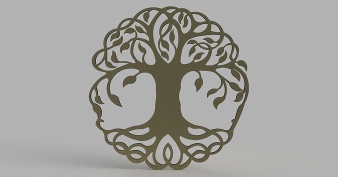 tree coaster or wall decoration 3D model | CGTrader