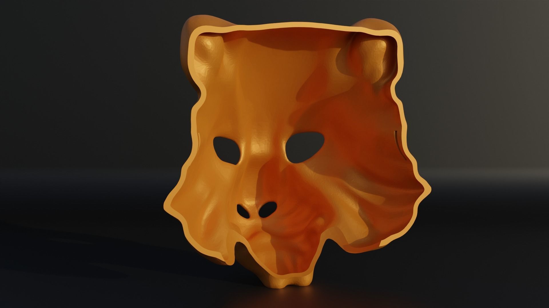 Tiger Cosplay Face Mask 3D model 3D printable | CGTrader