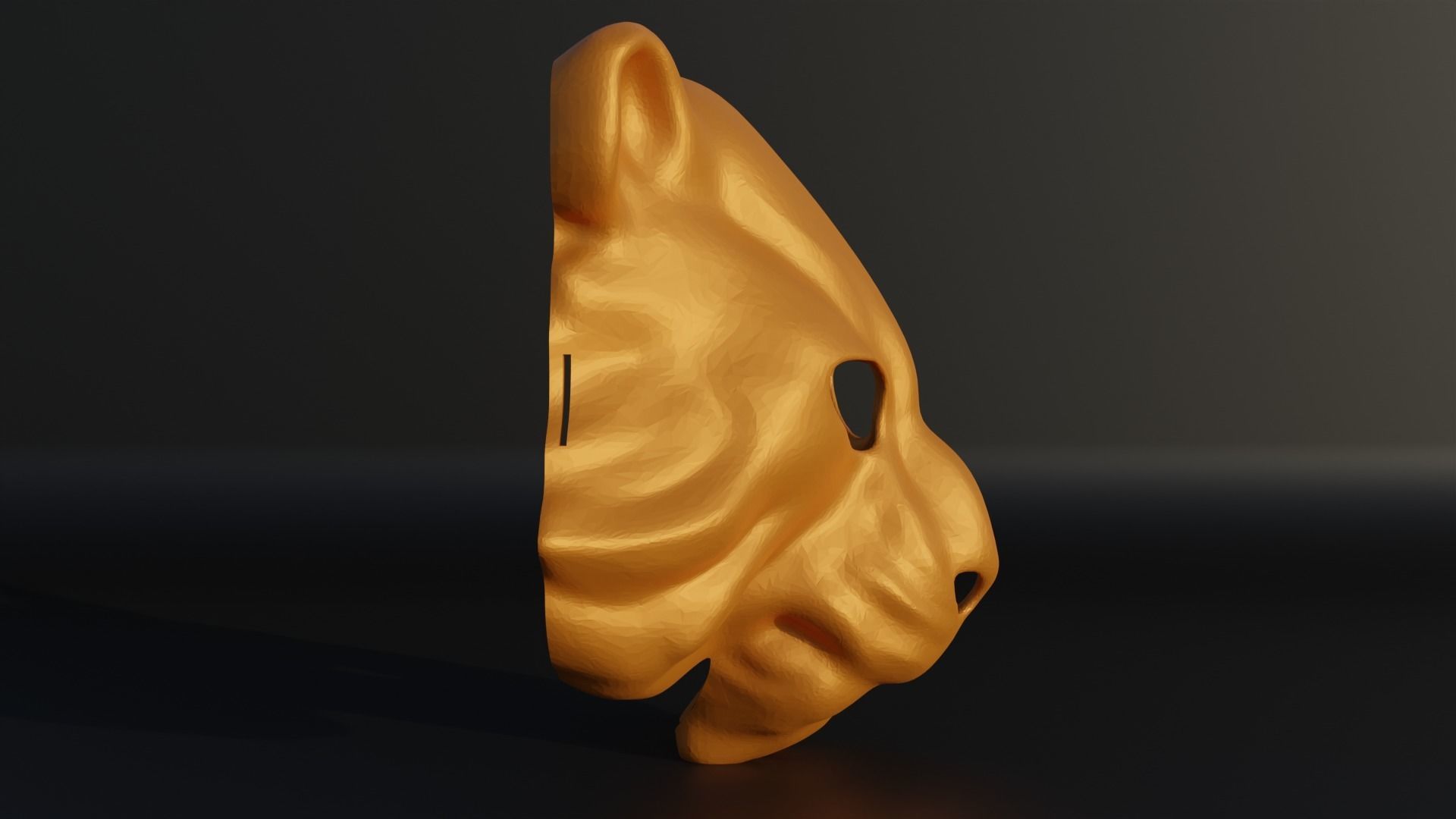 Tiger Cosplay Face Mask 3D model 3D printable | CGTrader