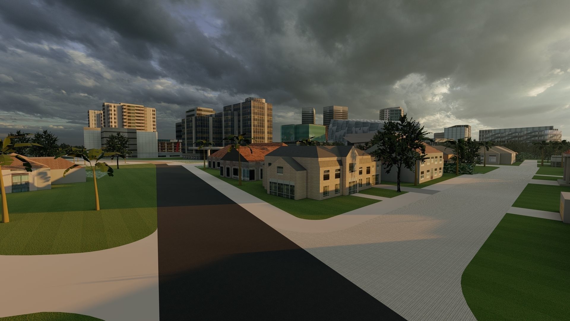 3D model City 3D model design VR / AR / low-poly | CGTrader
