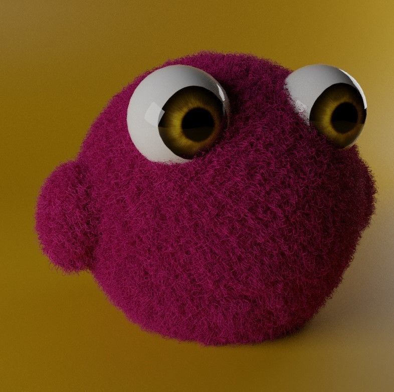 Purple plushie free 3D model | CGTrader