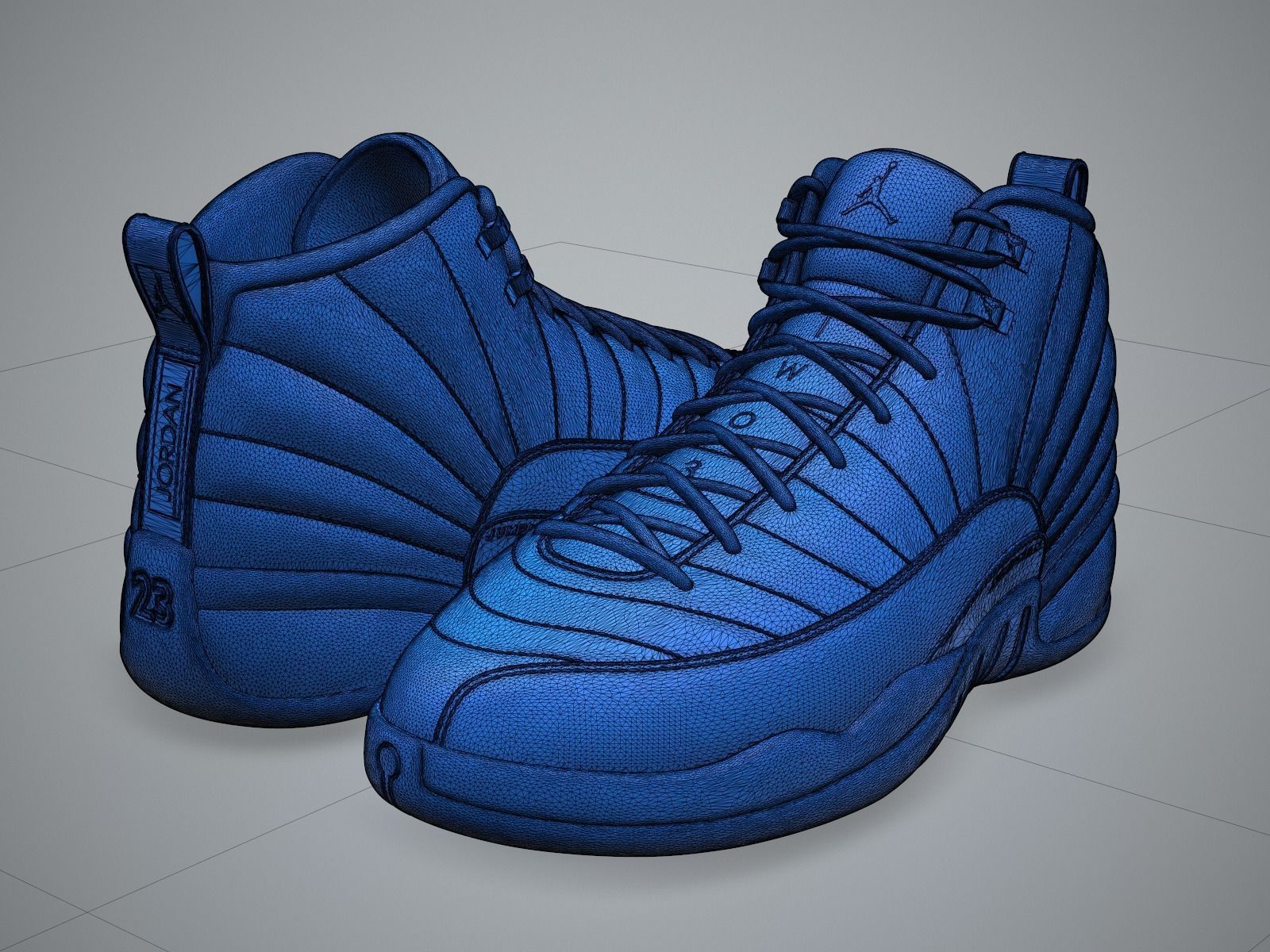 Air Jordan12-retro sneaker 3d printable 3D model 3D printable | CGTrader