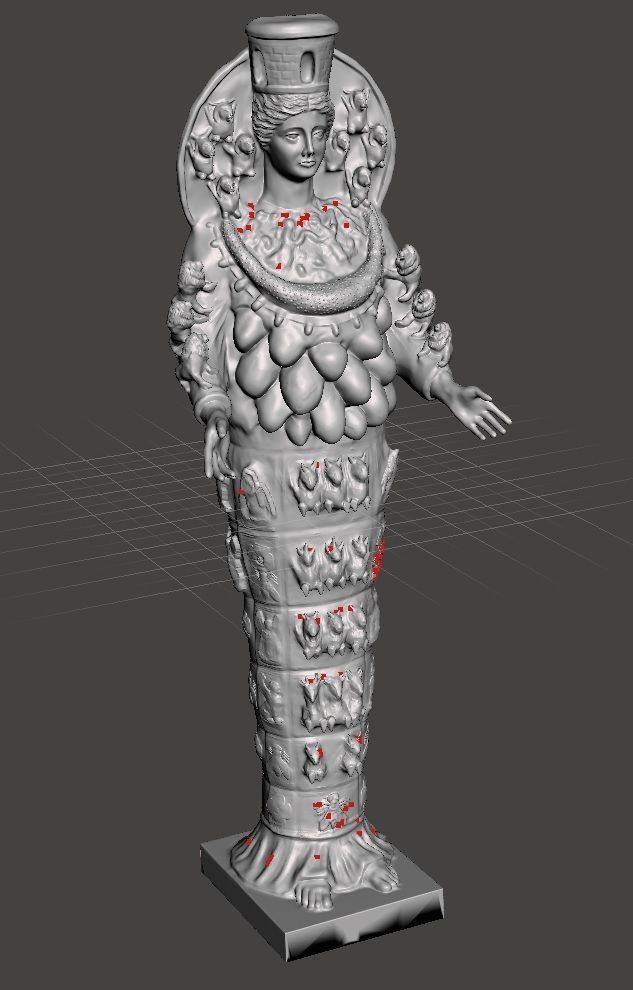 Diana Of Ephesus Statue Artemis 3D model 3D printable | CGTrader