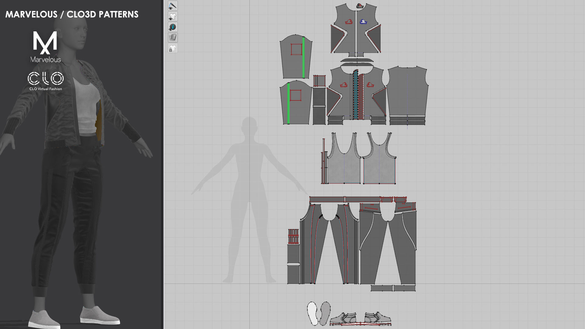 Agent Girl 14 - Marvelous - CLO Project file 3D model | CGTrader