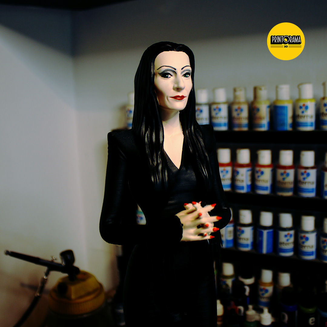 Morticia Addams 3D model 3D printable | CGTrader