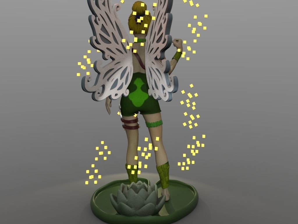 TINKER BELL BATTLE READY 3D model 3D printable | CGTrader