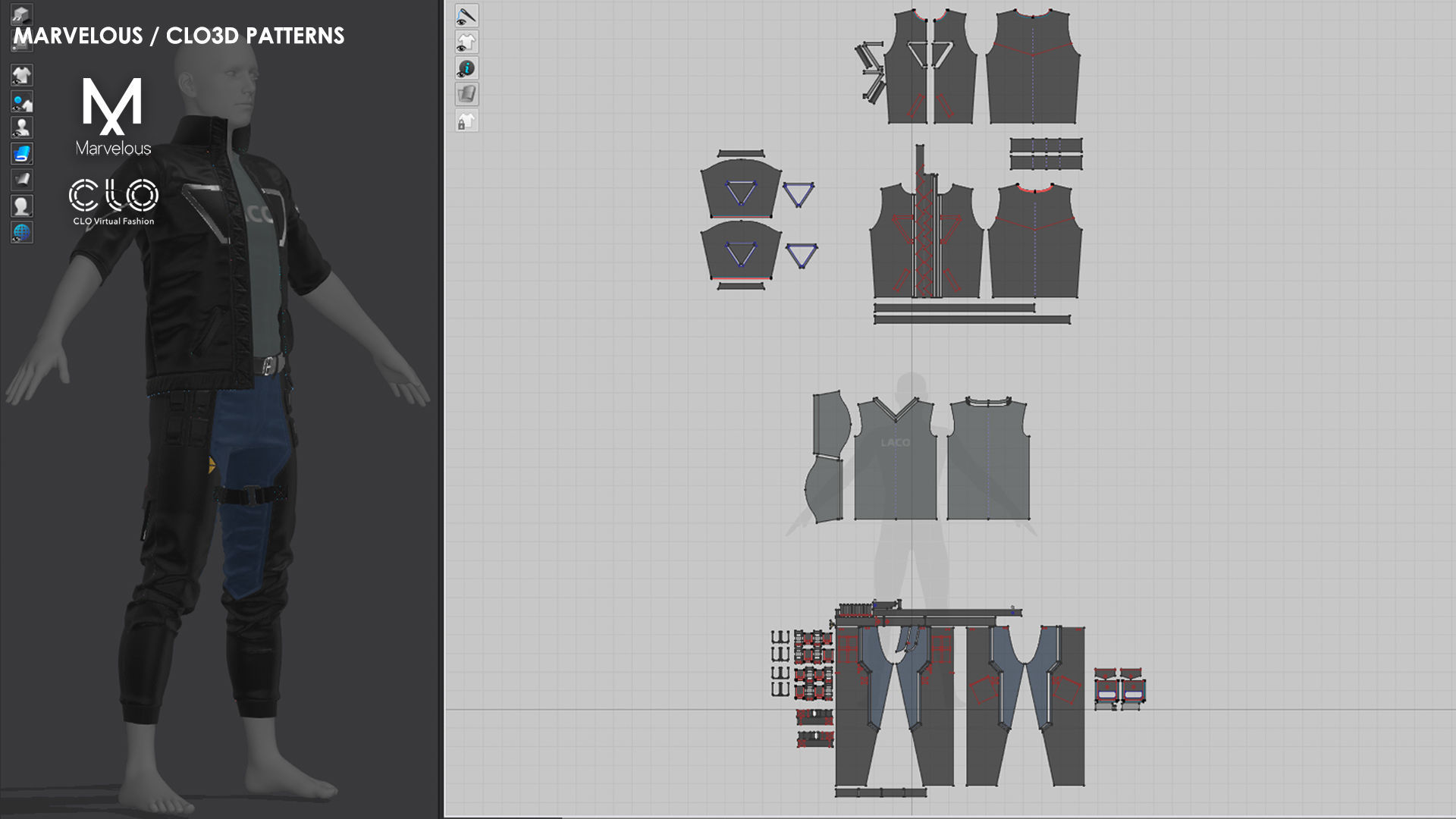 Mens Outfit 12 - Marvelous Designer with Video Process 3D model | CGTrader