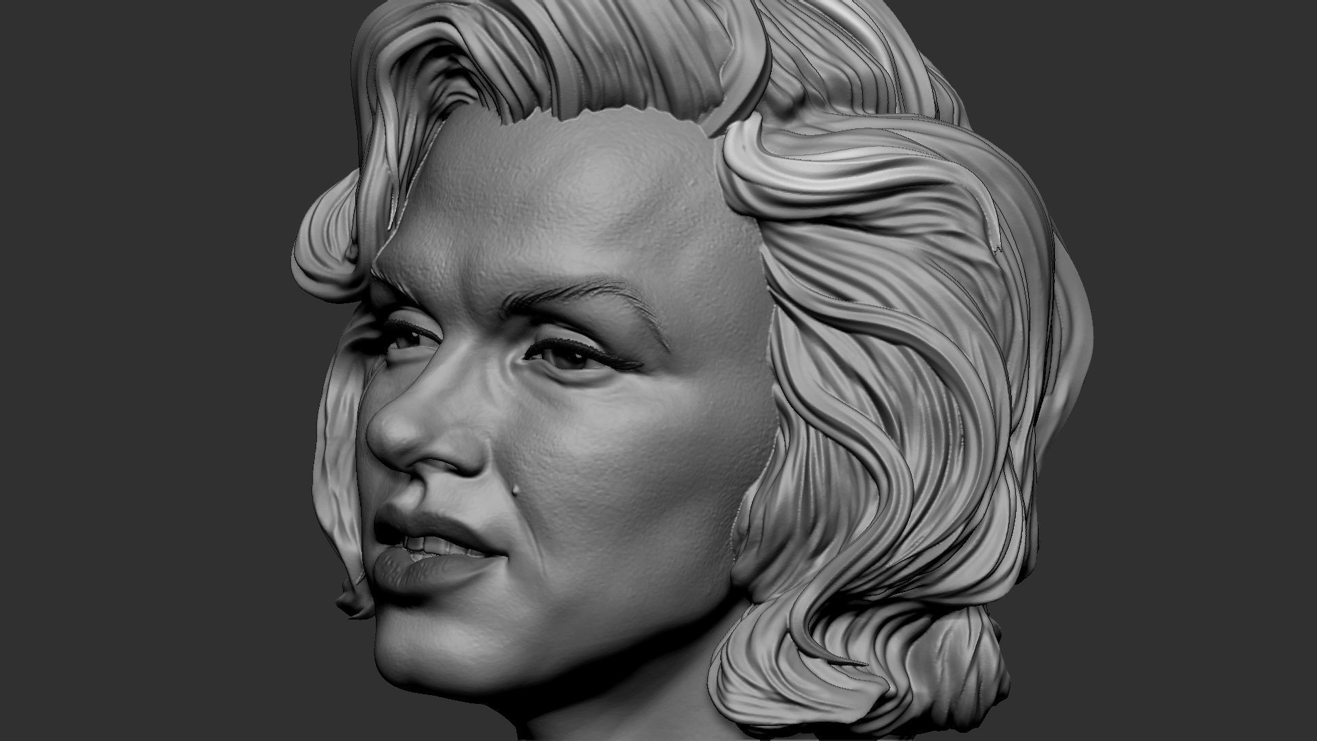 Marilyn Monroe 3D model 3D printable | CGTrader