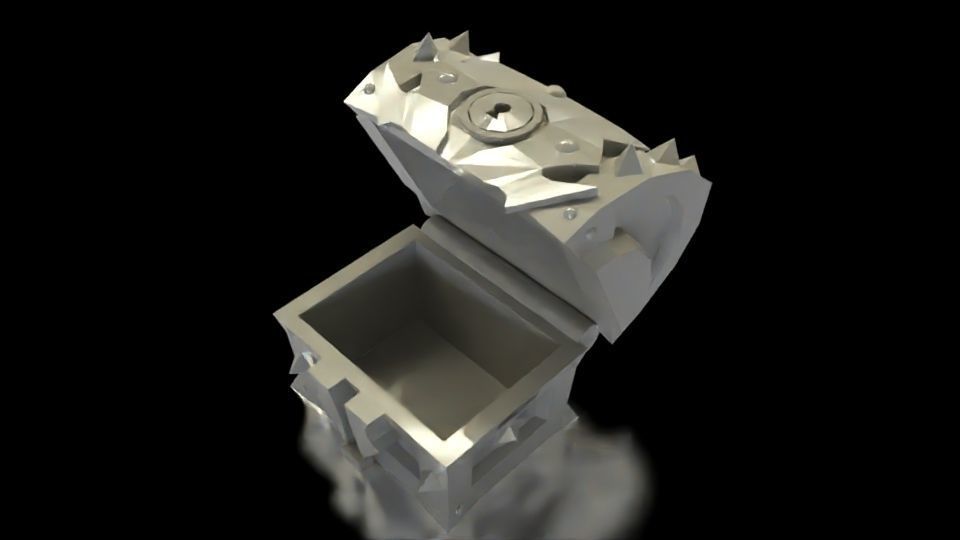 DnD Treasure Box Dice Box Pattern 3D model 3D printable | CGTrader