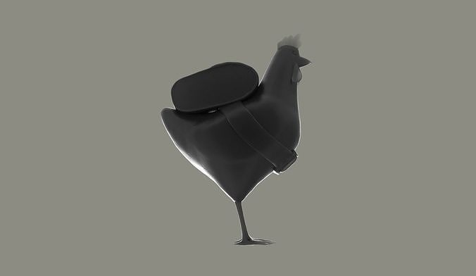 Cluckles The Braves Courier DOTA 2 3D Model free 3D model 3D printable ...