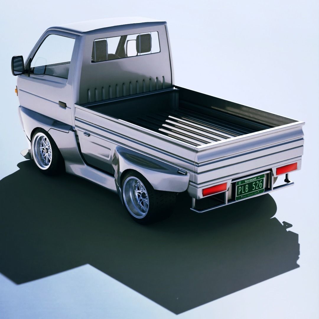 Suzuki Carry Kei Truck 1993 free 3D model | CGTrader