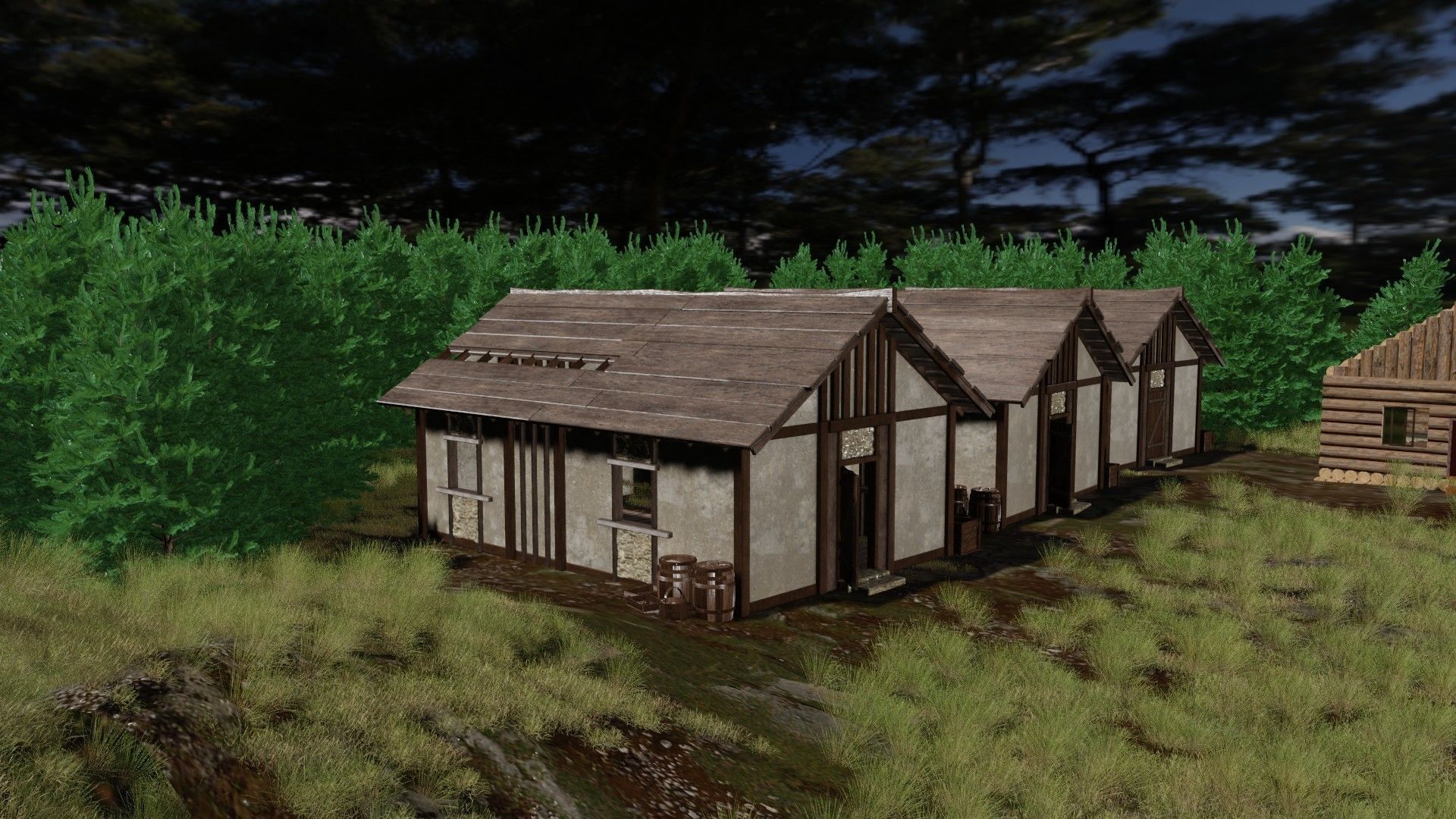 Small village with two fully furnished homes free 3D model | CGTrader