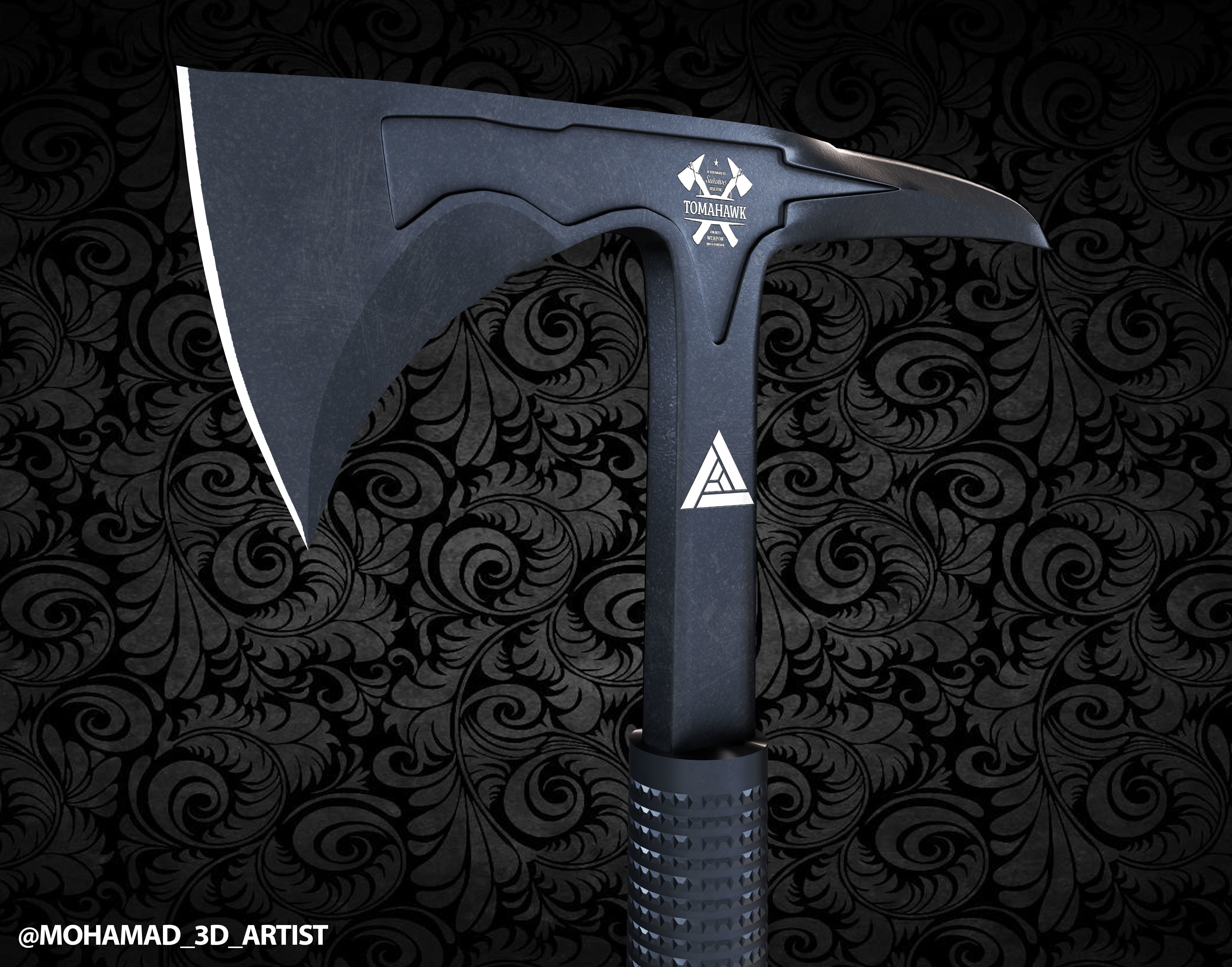 tactical axe free VR / AR / low-poly 3D model | CGTrader
