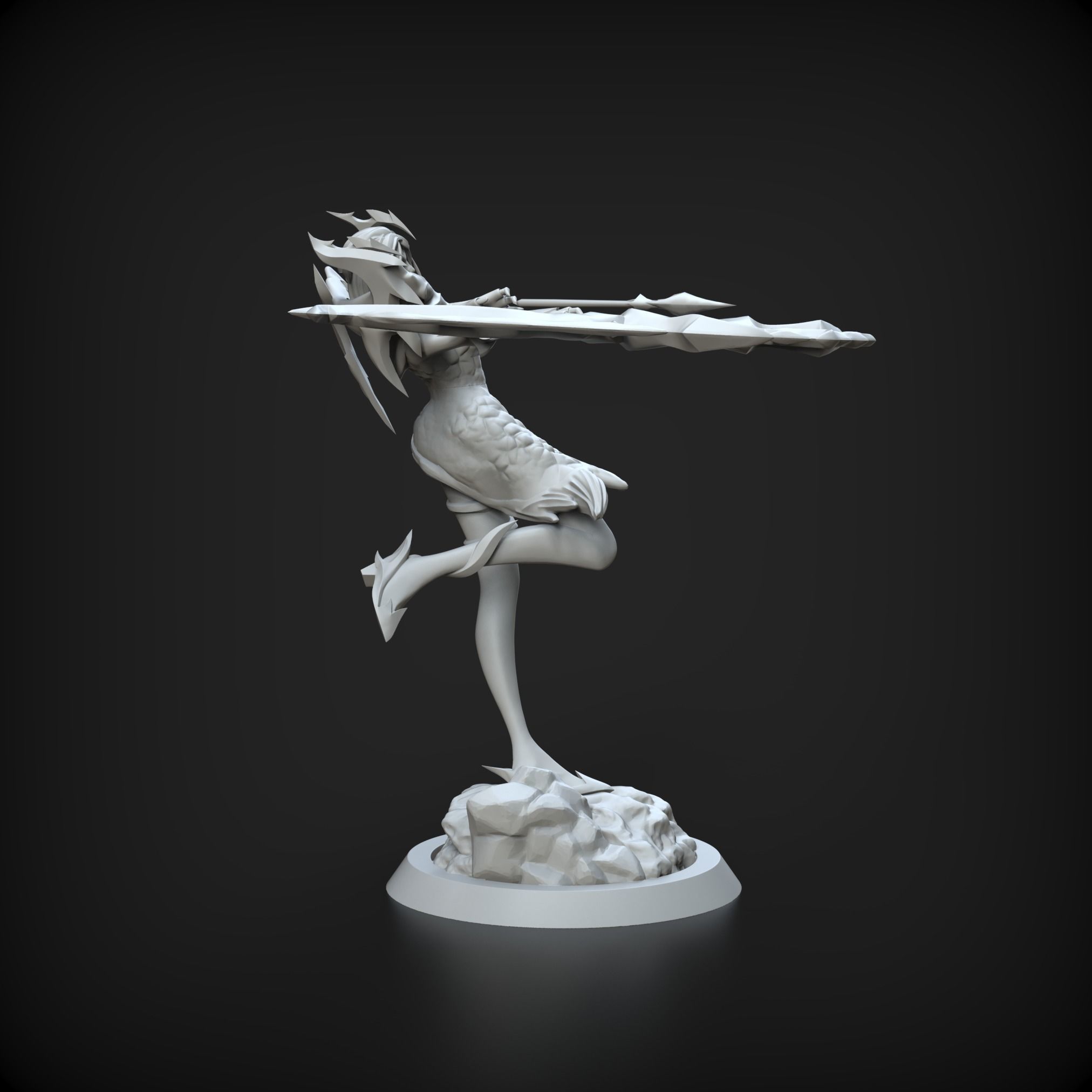 STL Fae Dragon Ashe League of legends 3d print model 3D model 3D ...