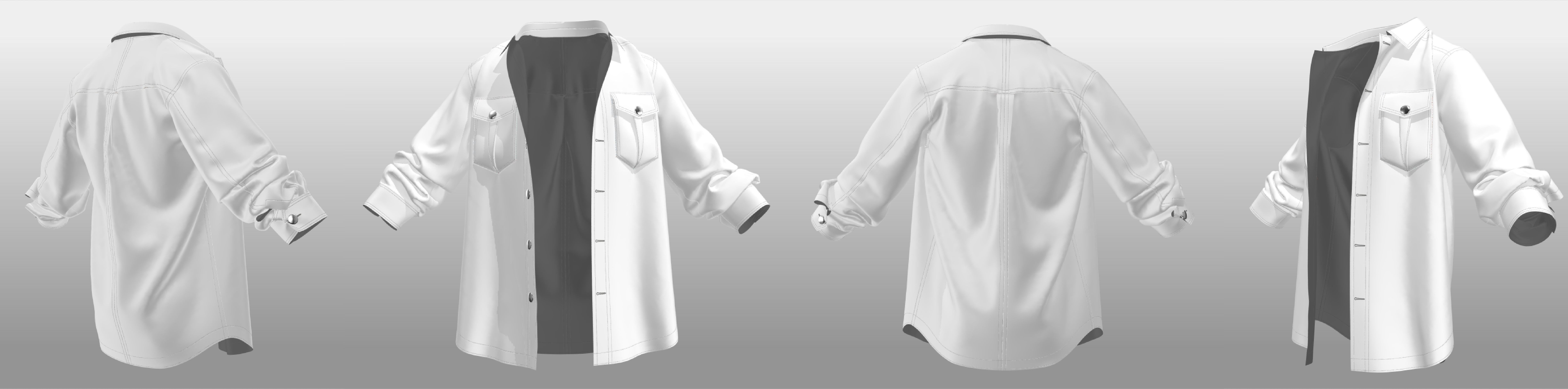 Open Shirt vol 02 Urban Collection 3D model | CGTrader