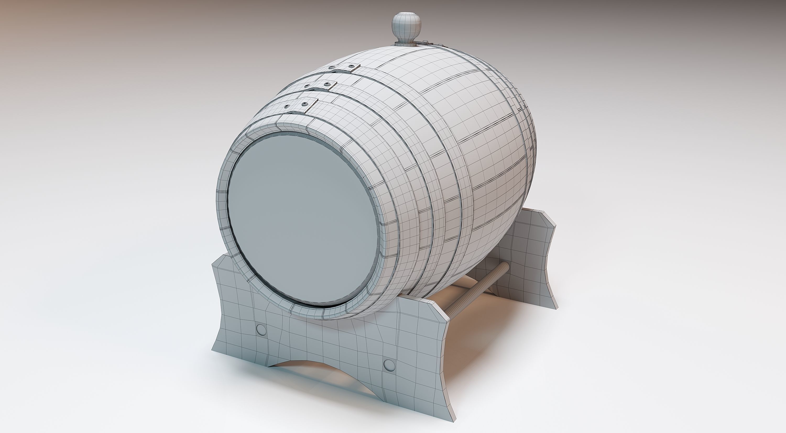 Whiskey barrel 3D model | CGTrader