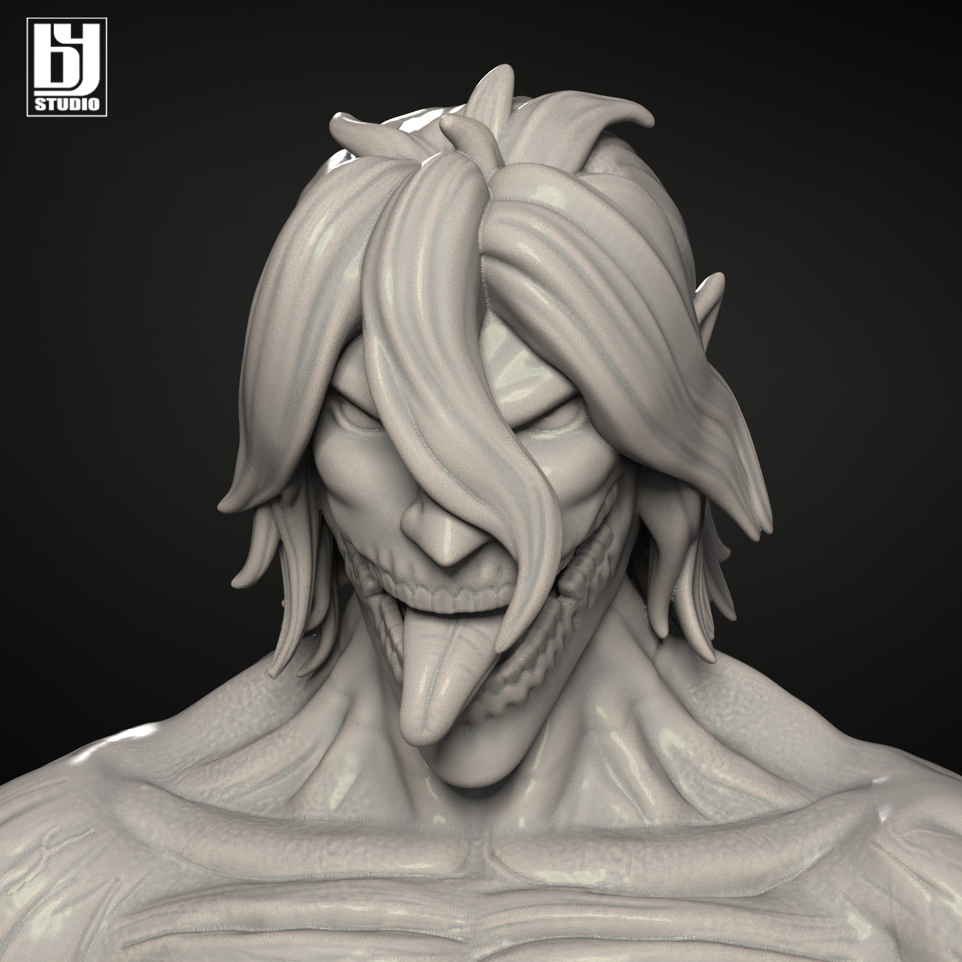 Eren Yeager Bust 3D Print Model STL 3D 3D model 3D printable | CGTrader