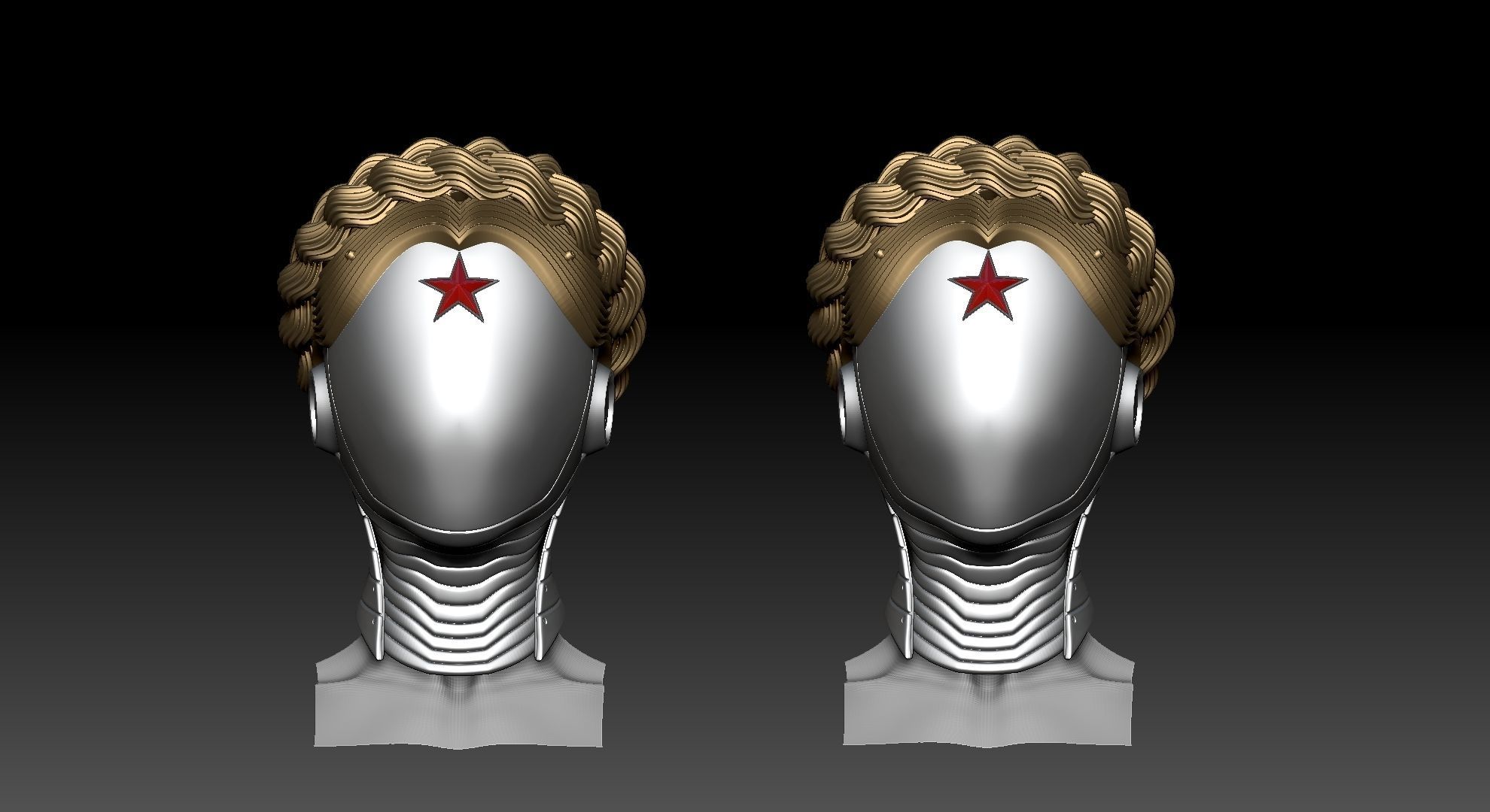 Atomic Heart Robotic Twins Mask 3D model 3D printable | CGTrader