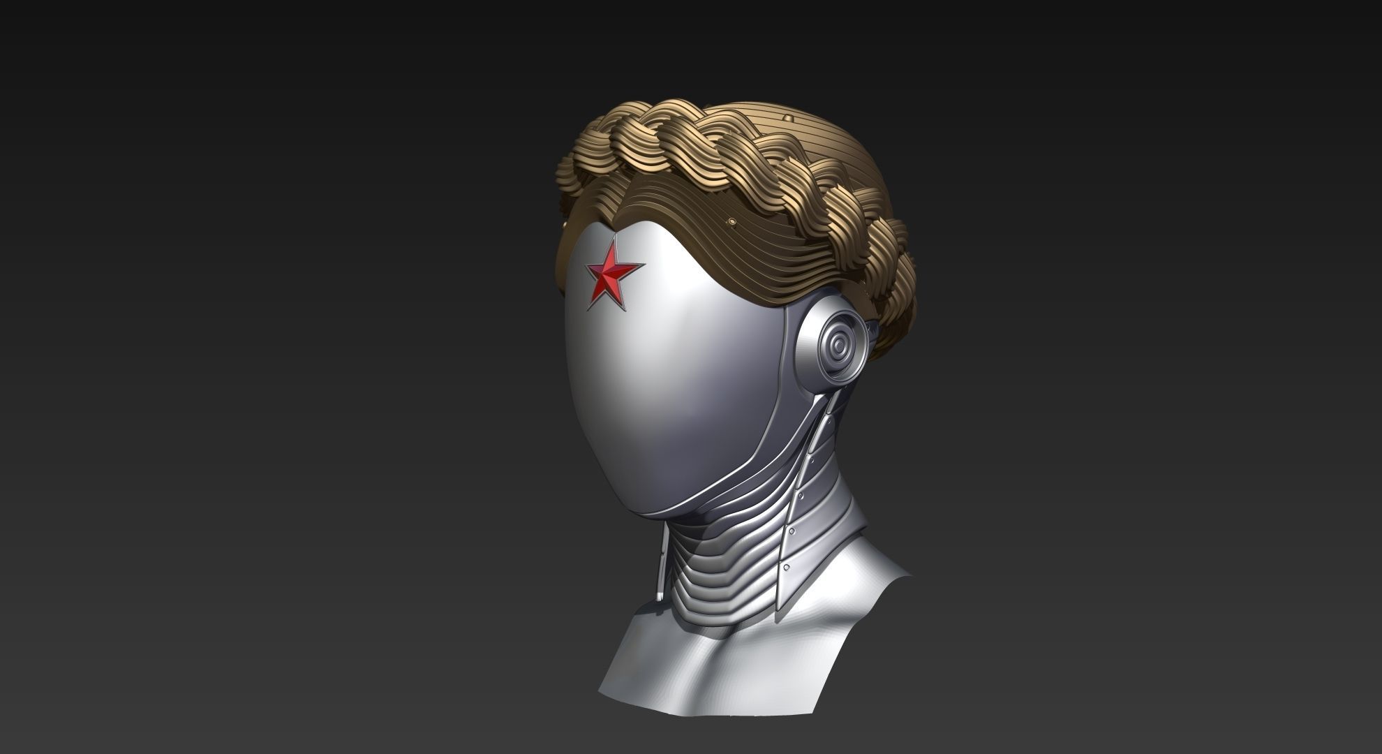 Atomic Heart Robotic Twins Mask 3D model 3D printable | CGTrader