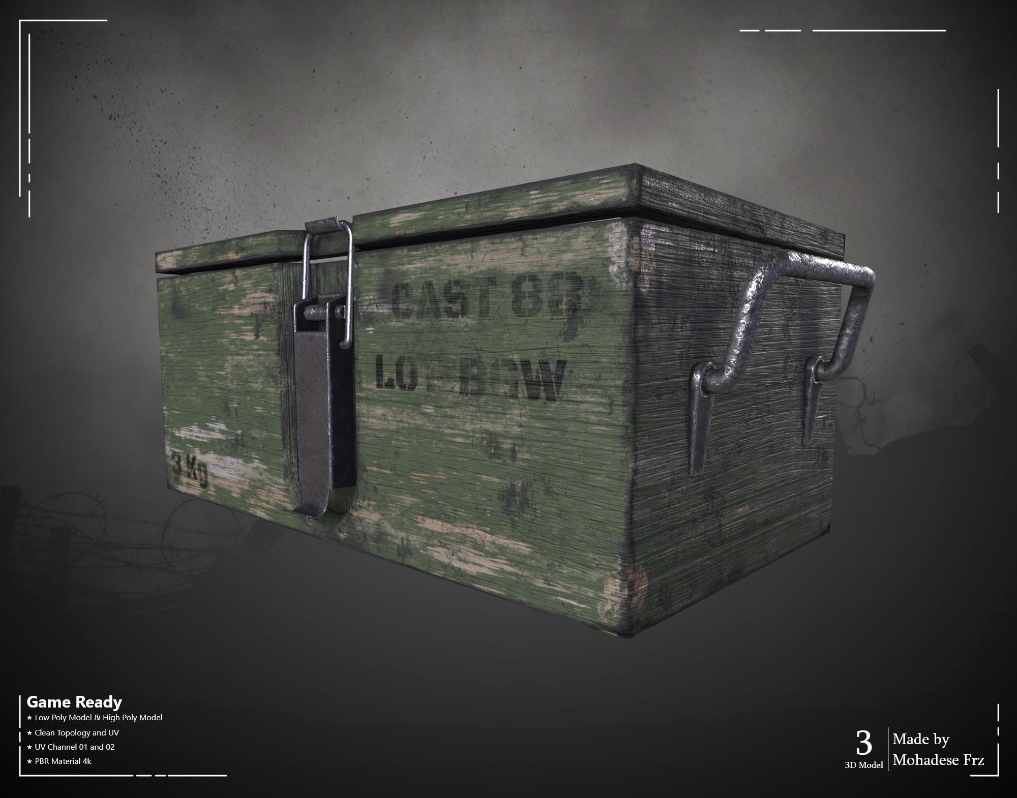 3D model Military Box WW2 - VOL04 Game Ready VR / AR / low-poly | CGTrader