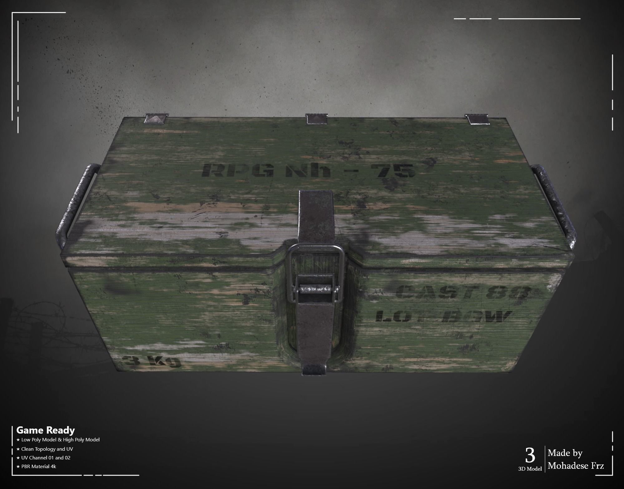 3D model Military Box WW2 - VOL04 Game Ready VR / AR / low-poly | CGTrader