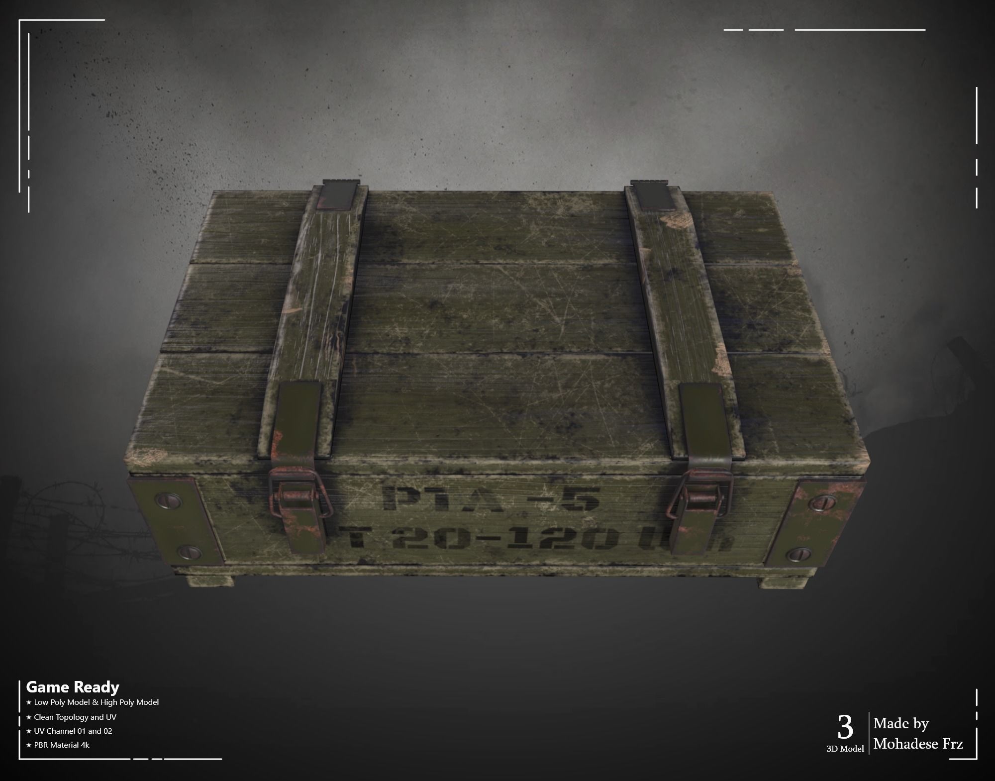 3D model Military Box WW2 - VOL04 Game Ready VR / AR / low-poly | CGTrader