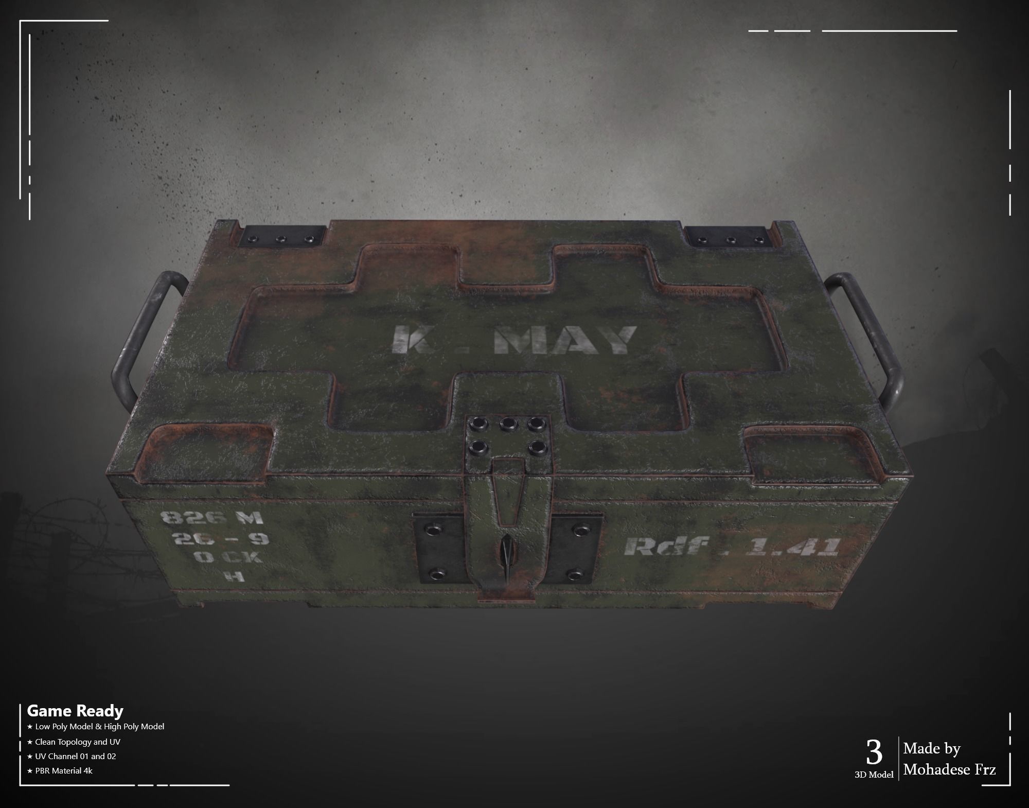 3D model Military Box WW2 - VOL04 Game Ready VR / AR / low-poly | CGTrader