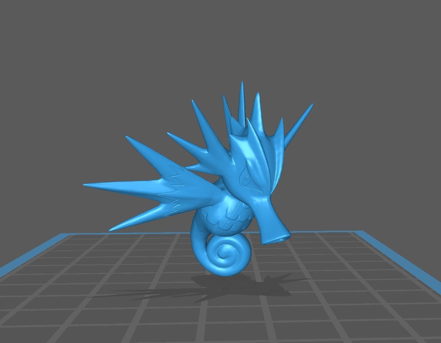 Seadra pokemon 3D print model 3D model 3D printable | CGTrader