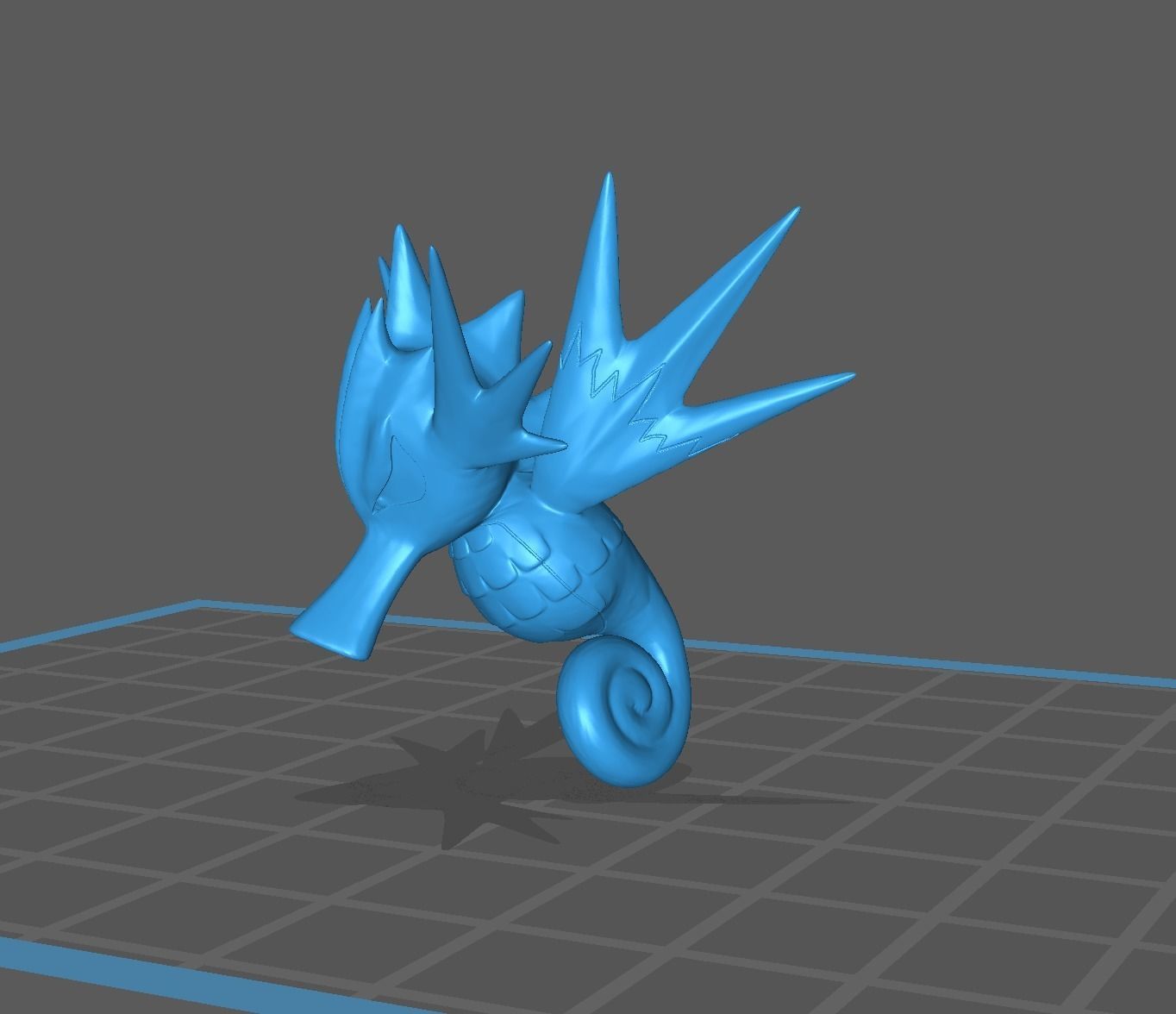 Seadra pokemon 3D print model 3D model 3D printable | CGTrader