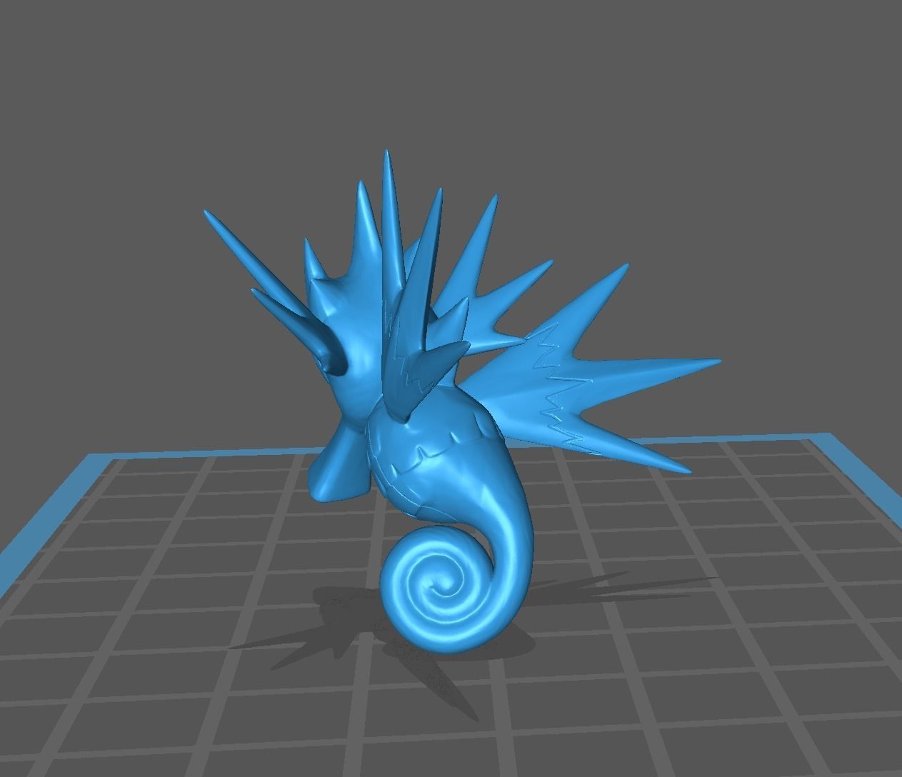 Seadra pokemon 3D print model 3D model 3D printable | CGTrader