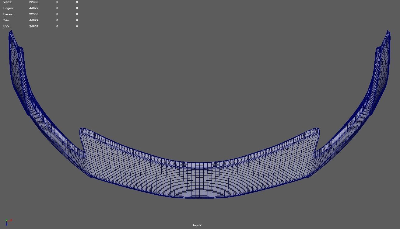 3D model Front Bumper Nissan 400Z VR / AR / low-poly | CGTrader