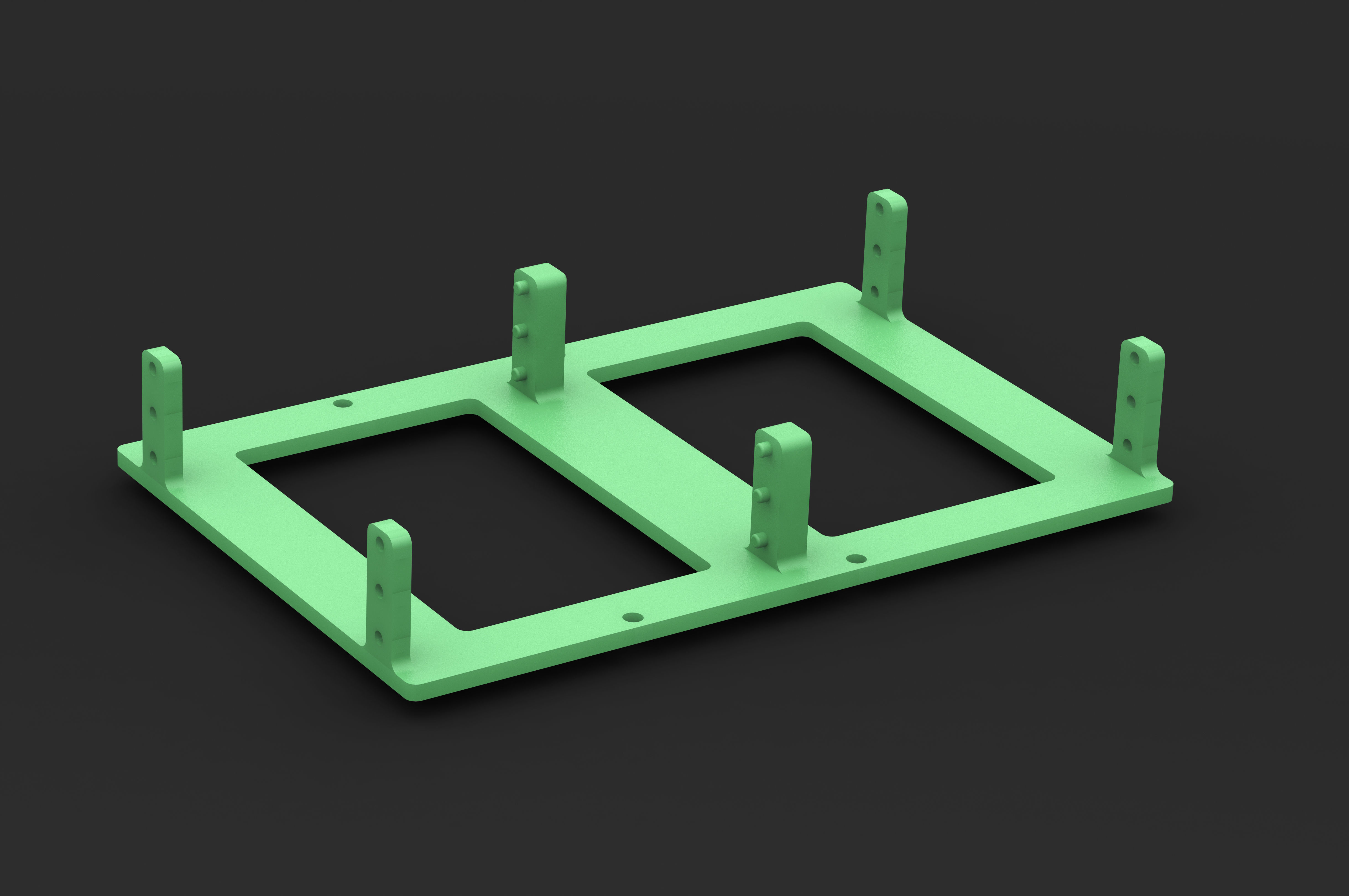 Rack for attach small ssd drives all together 3D model 3D printable ...
