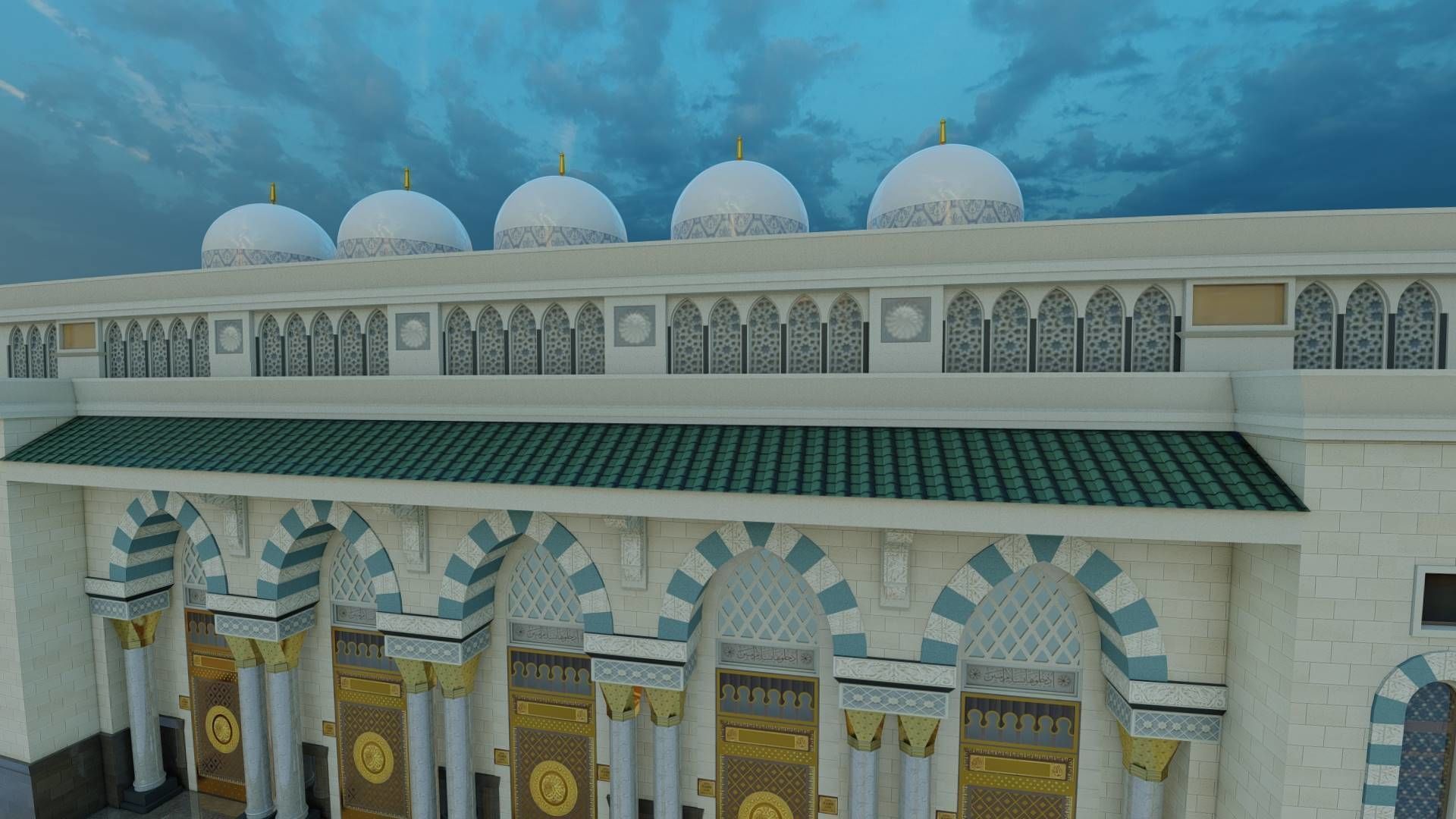 3D model Mosque Entrance B VR / AR / low-poly | CGTrader