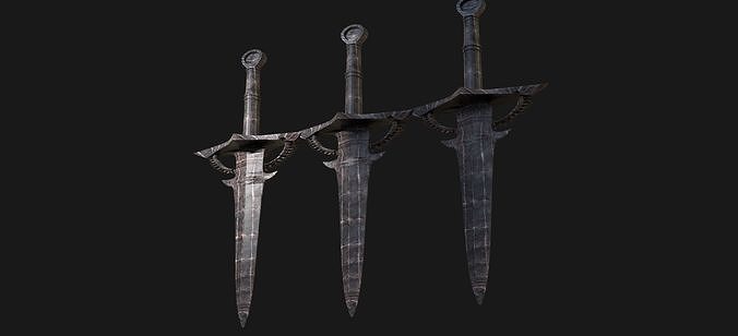 Dark Solar Dagger 3D model | CGTrader