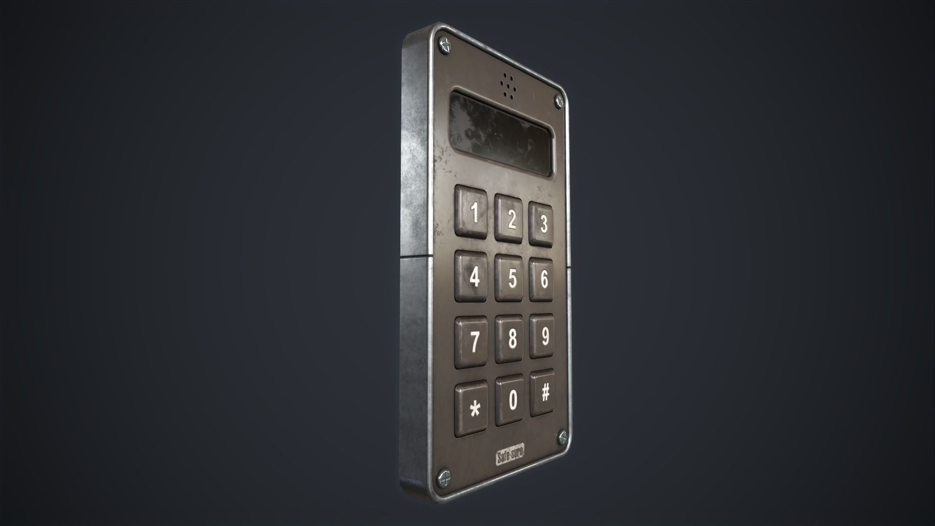 3D model Keypad Lock VR / AR / low-poly | CGTrader