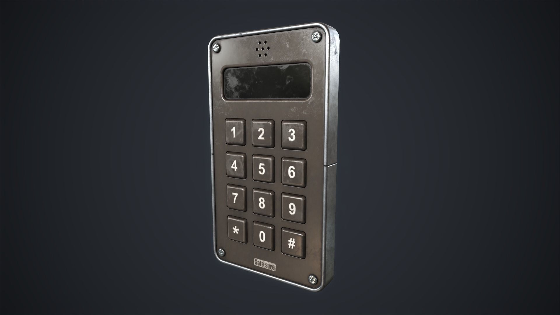 3D model Keypad Lock VR / AR / low-poly | CGTrader