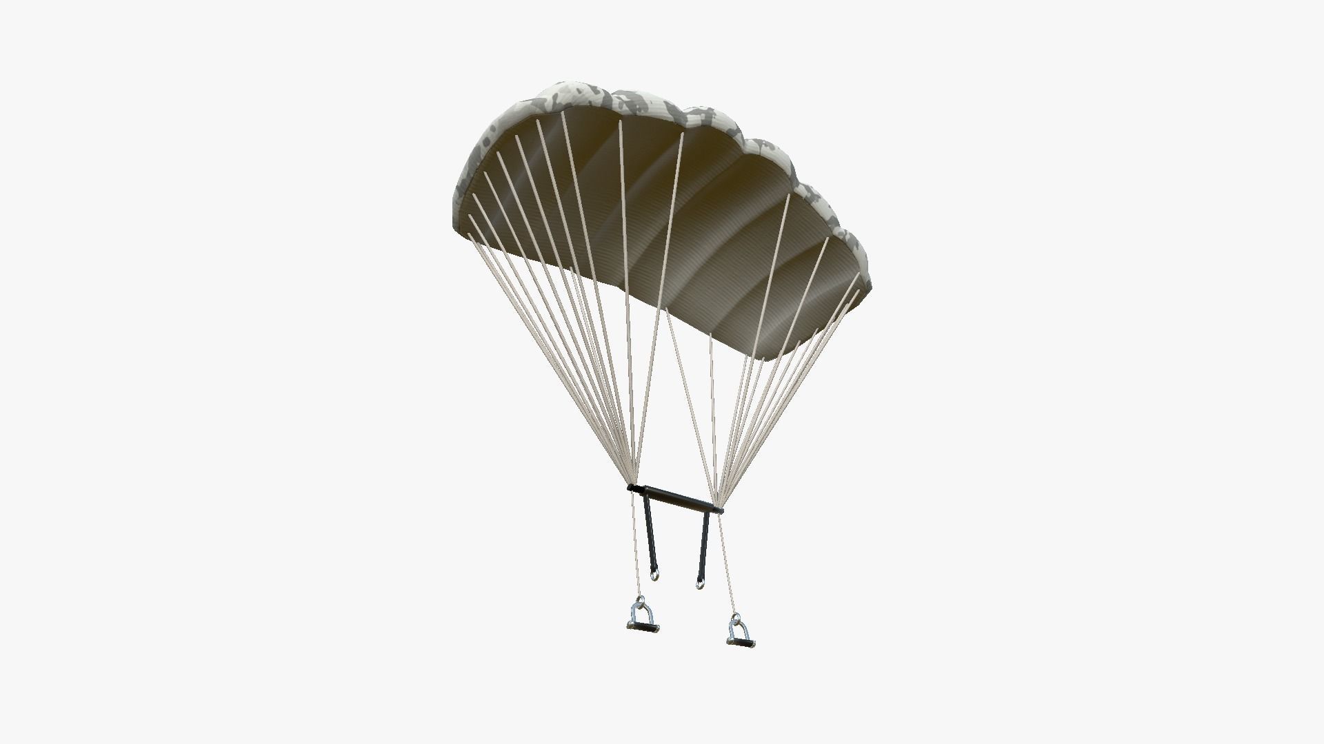 3D model Parachute A10 Snow Camouflage - Character Accessories Design ...