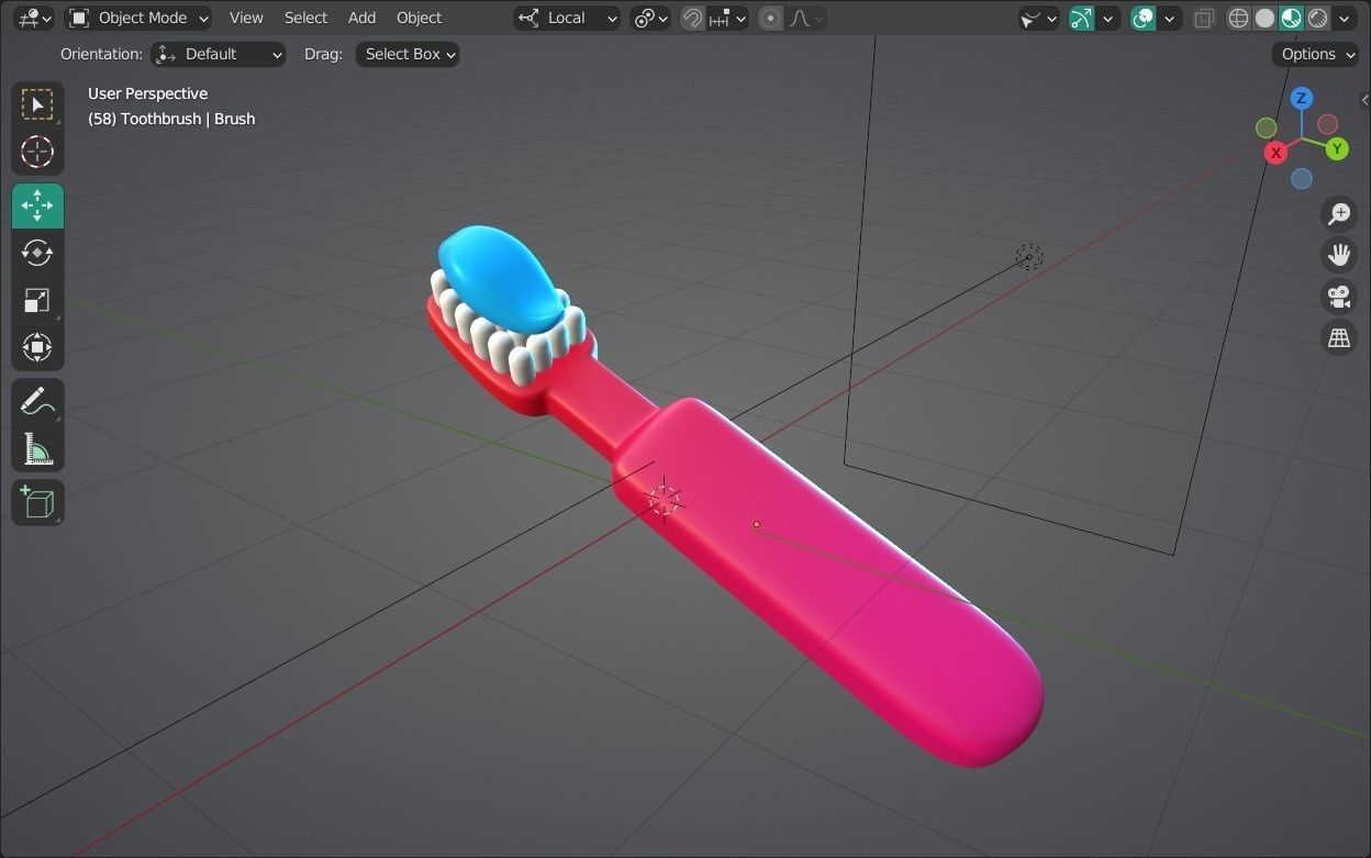 3D model Toothbrush Emoji new Animated VR / AR / low-poly | CGTrader