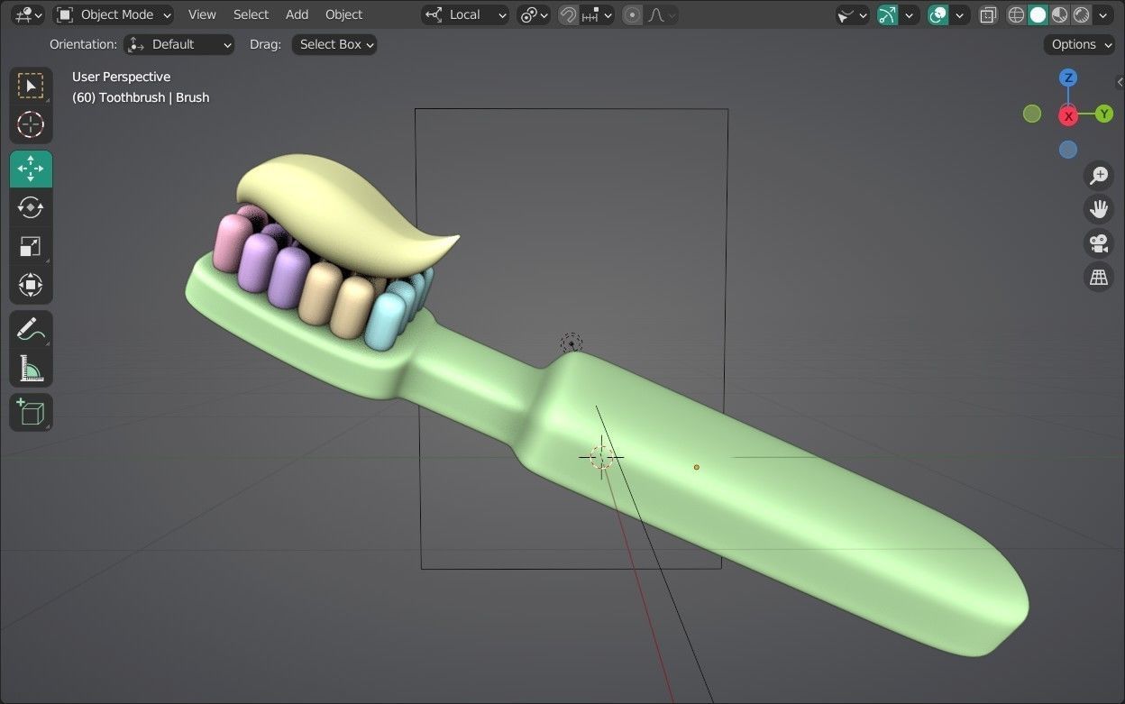 3D model Toothbrush Emoji new Animated VR / AR / low-poly | CGTrader