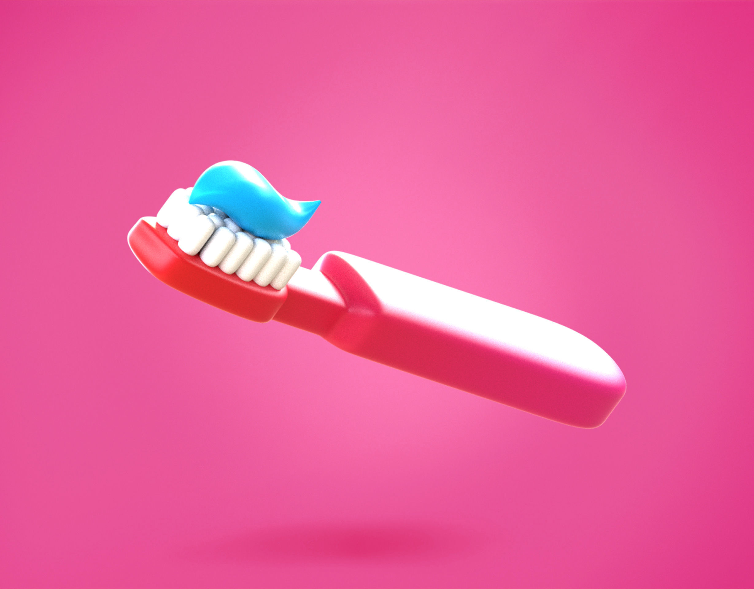 3D model Toothbrush Emoji new Animated VR / AR / low-poly | CGTrader