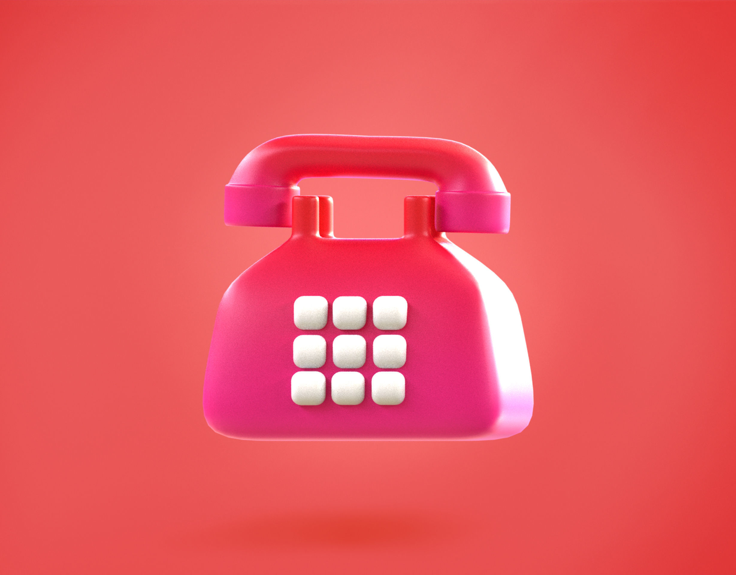 3D model Telephone Emoji new Animated VR / AR / low-poly | CGTrader