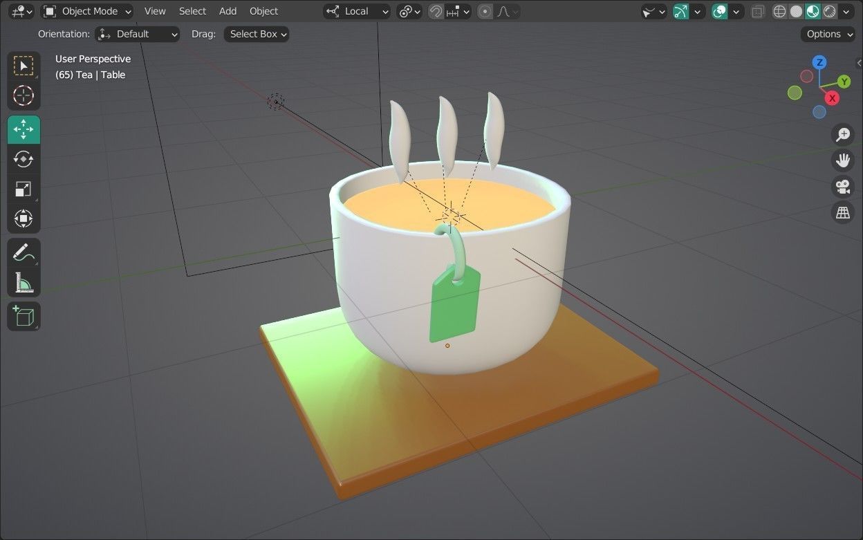 3D model Tea Emoji new Animated VR / AR / low-poly | CGTrader