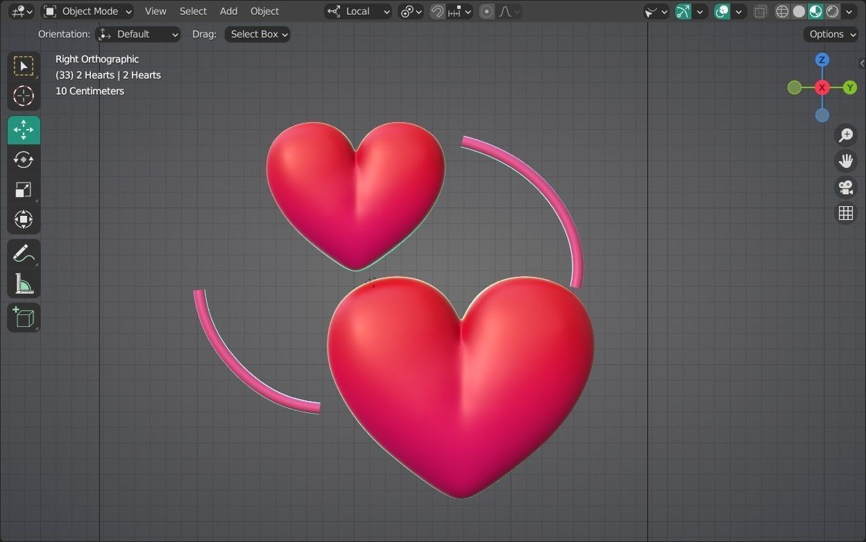 3D model Revolving Hearts Emoji new Animated VR / AR / low-poly | CGTrader