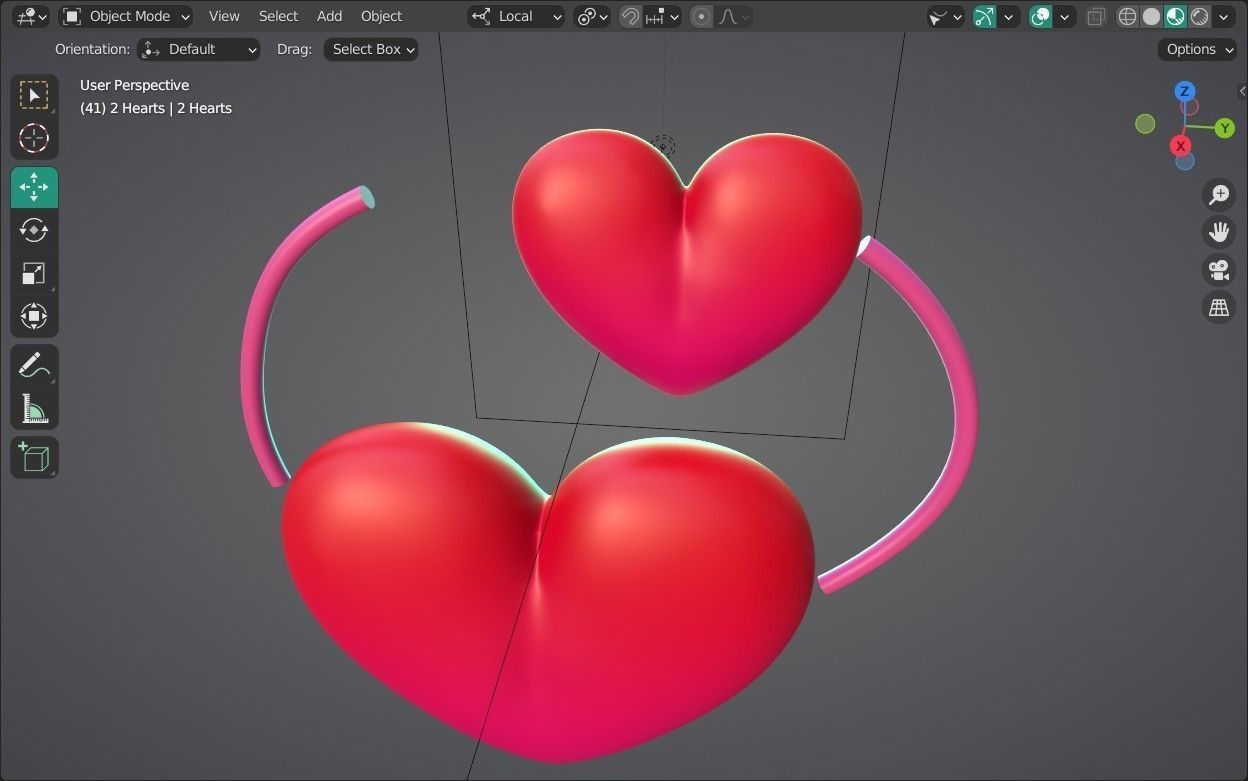 3D model Revolving Hearts Emoji new Animated VR / AR / low-poly | CGTrader