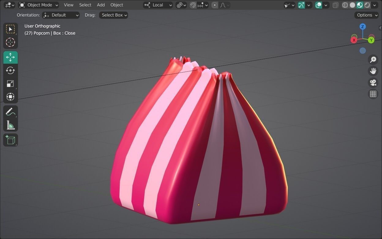 3D model Popcorn Emoji new Animated VR / AR / low-poly | CGTrader